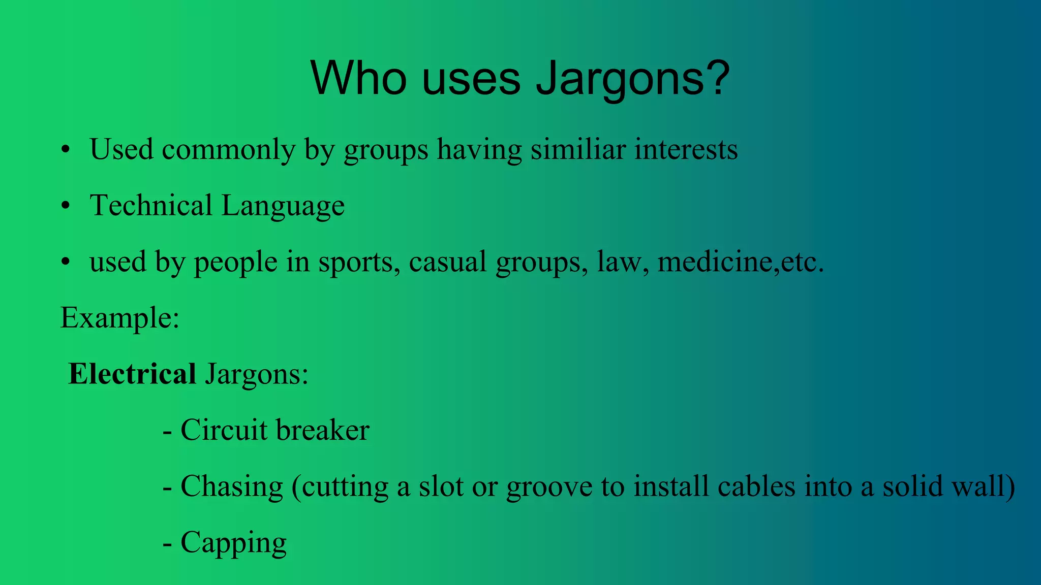 Jargons and ambiguities | PPTX
