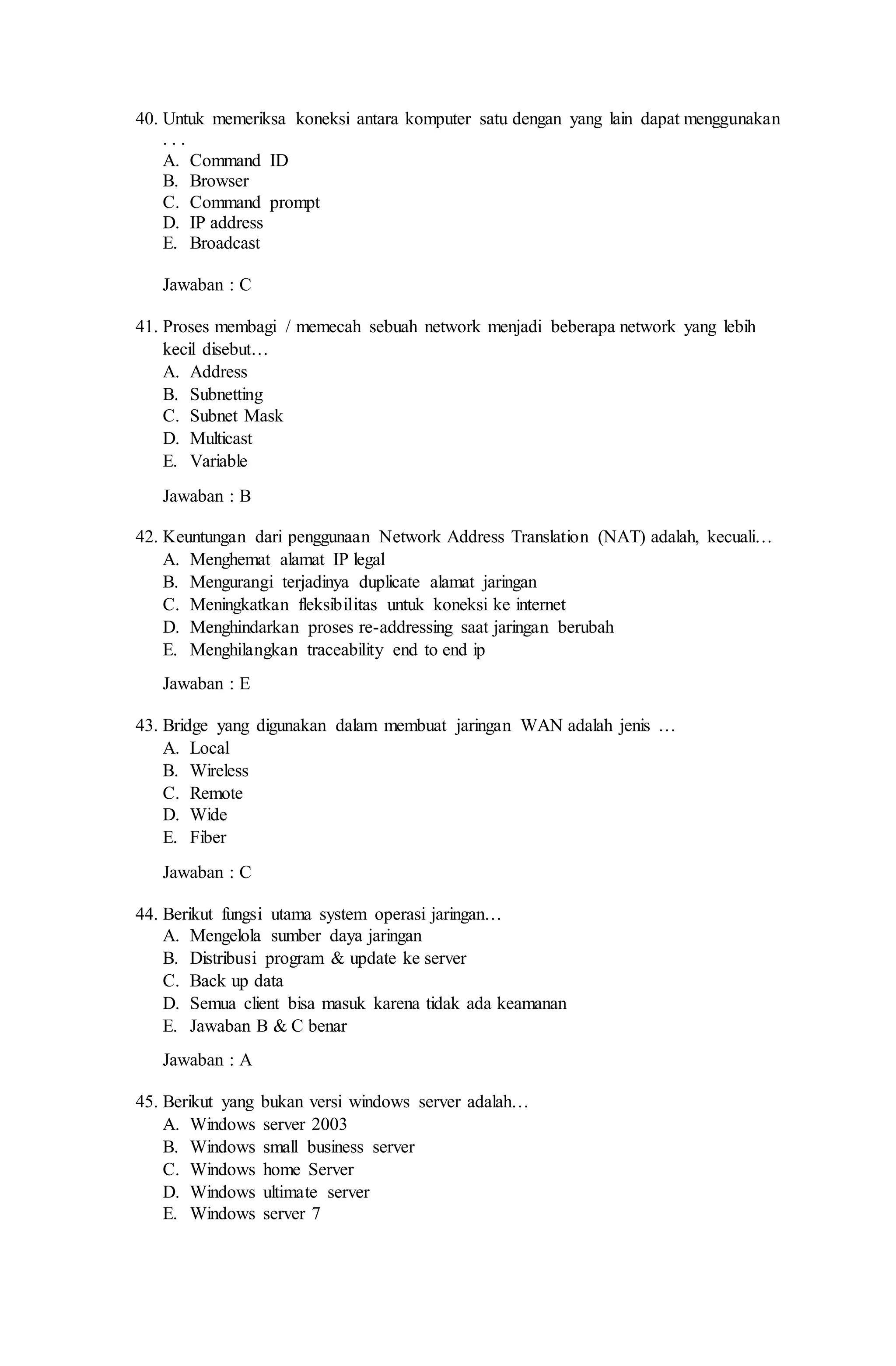 Jaringan dasar | DOCX