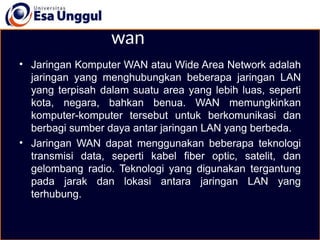 Jaringan Komputer_esa_unggul dalam jaringan komputer | PPT
