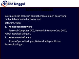 Jaringan Komputer_esa_unggul dalam jaringan komputer | PPT