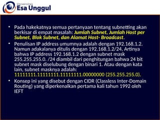 Jaringan Komputer (Subnetting) Kelas XI Fase F | PPT