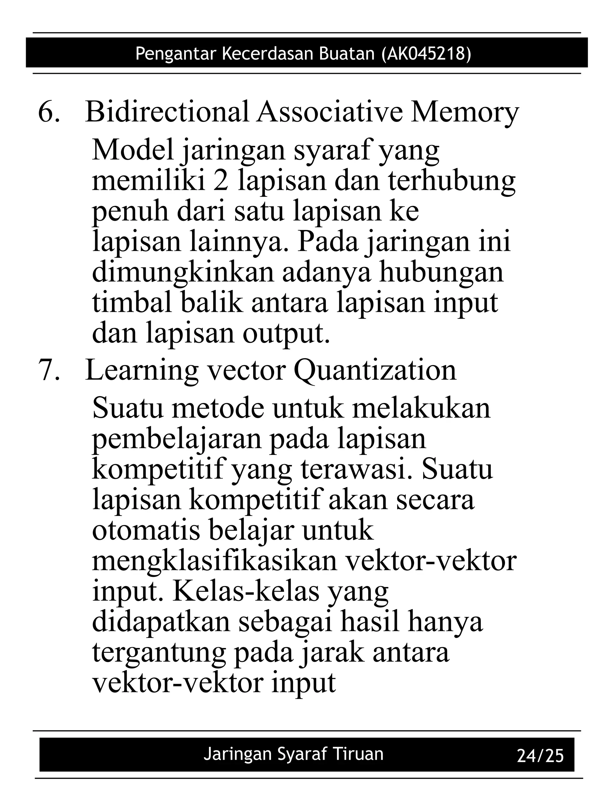 Jaringan saraf-tiruan | PPTX