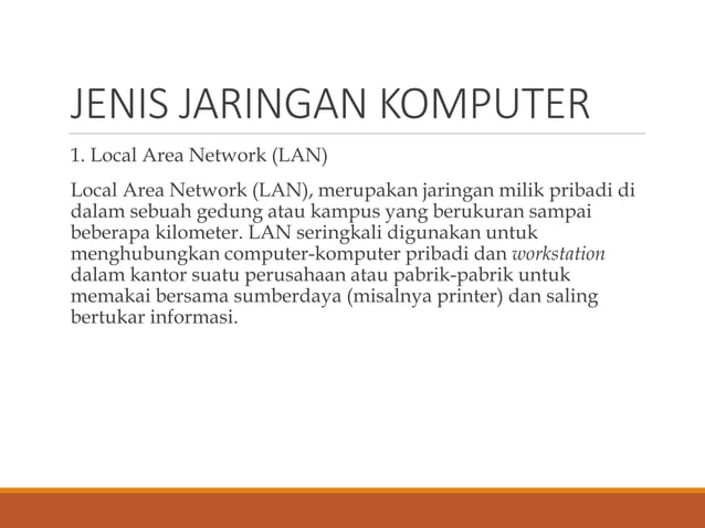 Jaringan berbasis luas/ WAN | PPTX