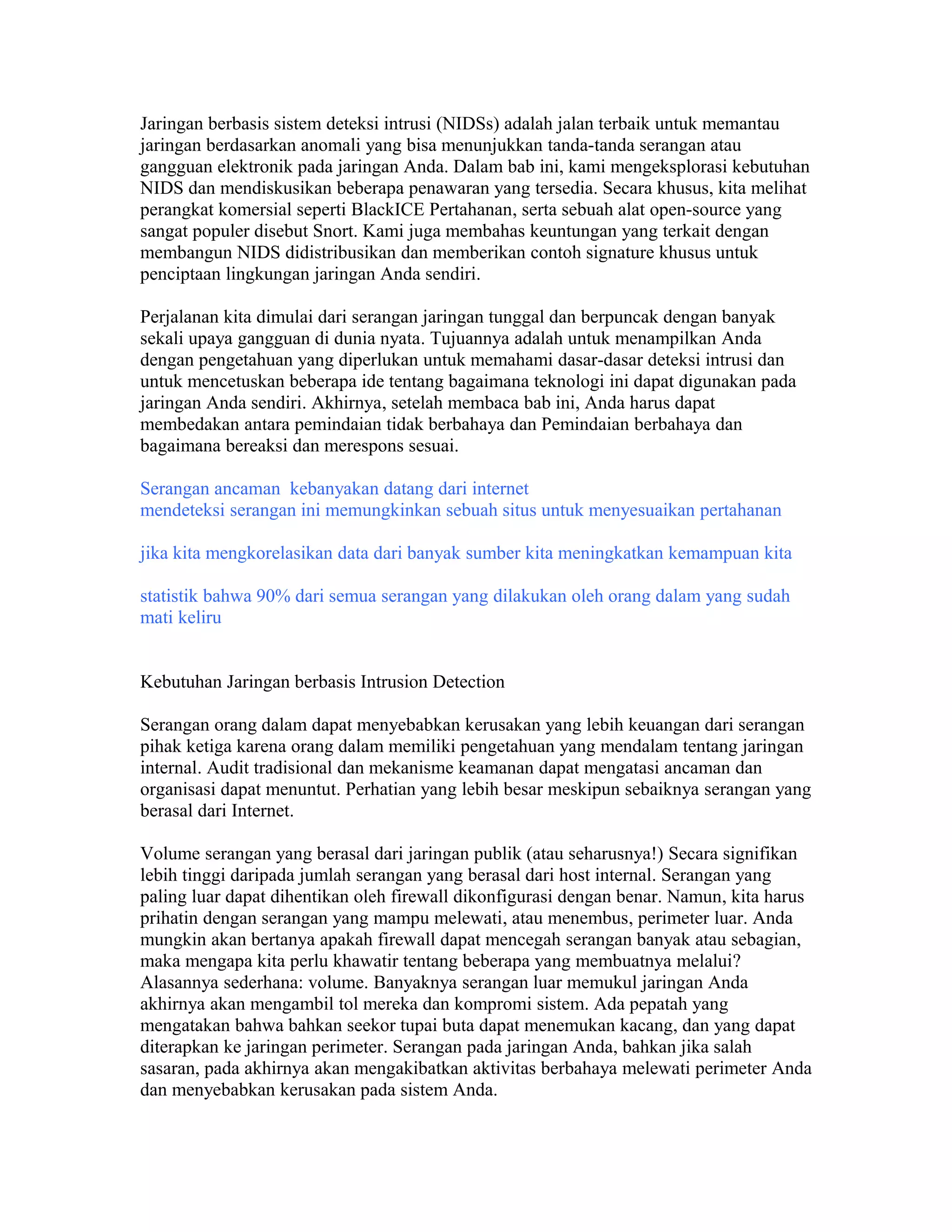 Jaringan berbasis sistem deteksi intrusi | DOC