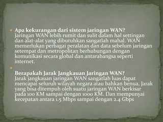 Jaringan berbasis wan | PPTX