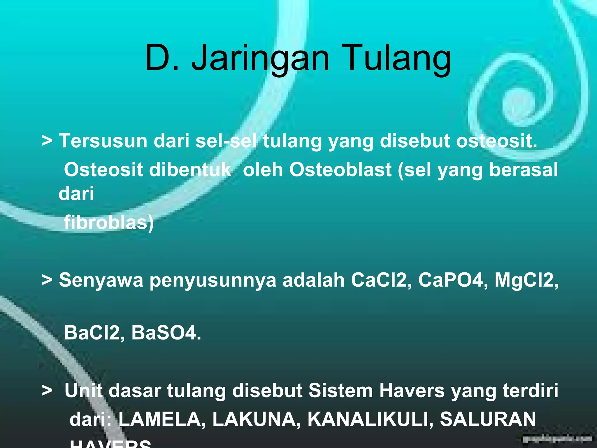 Jaringan dasar tubuh | PPT