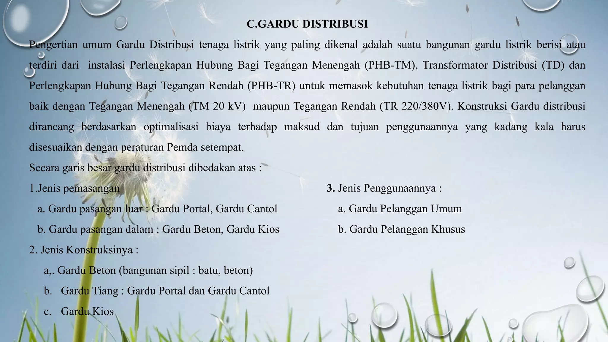 Jaringan distribusi tenaga listrik | PPTX