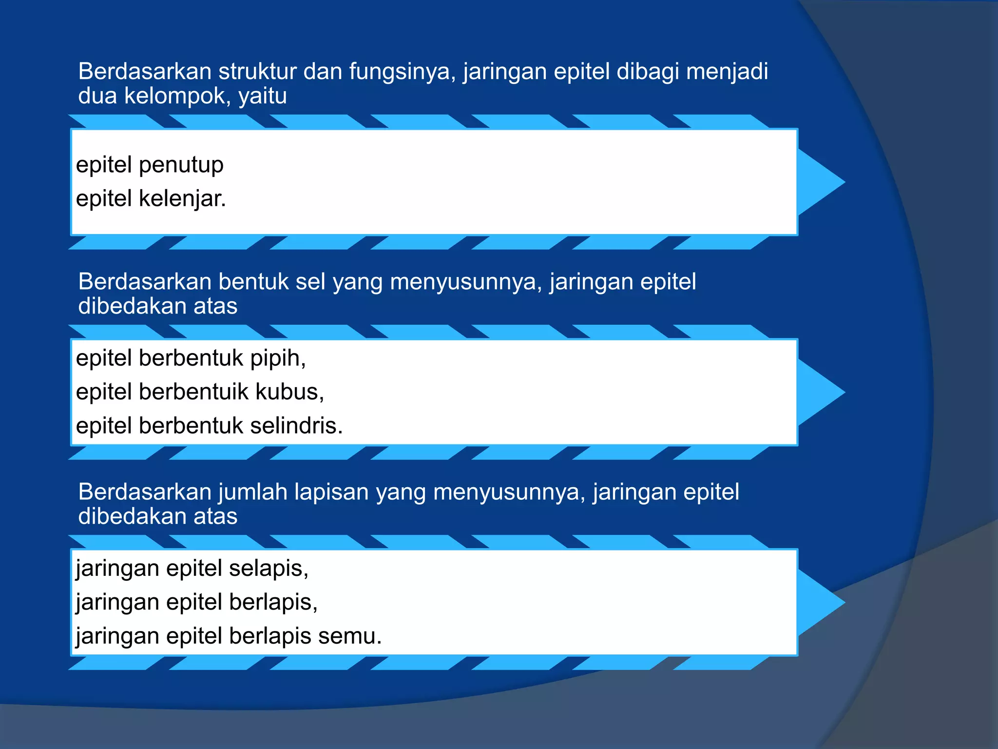 Jaringan epitel | PPTX