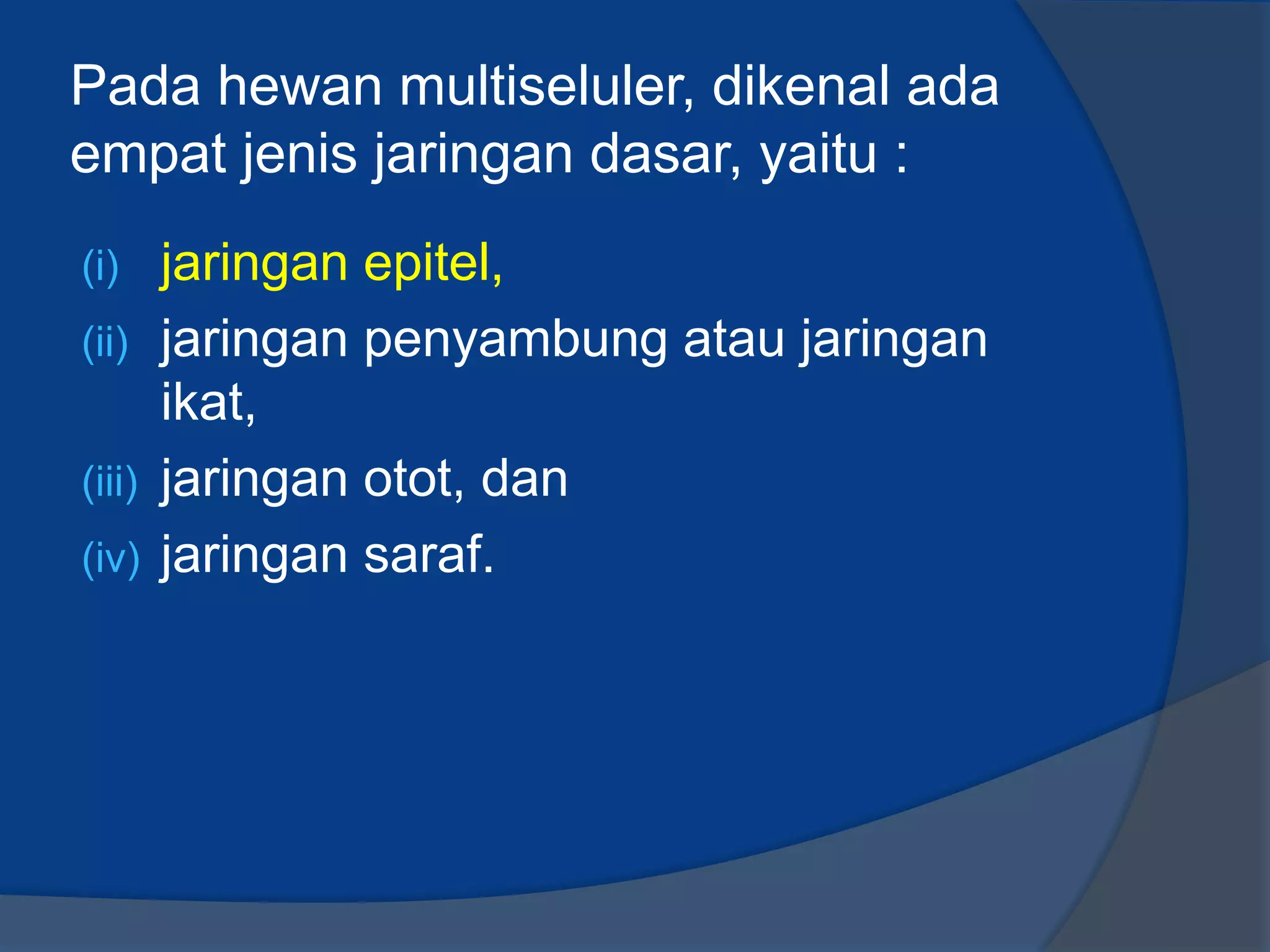 Jaringan epitel | PPTX