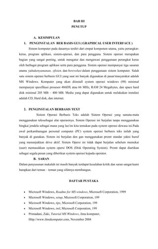 Jaringan gui dan teks | PDF