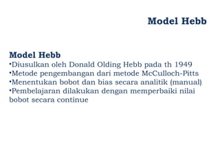 Jaringan hebb | PPT