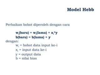 Jaringan hebb | PPT
