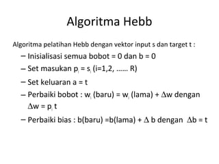 Jaringan hebb | PPT