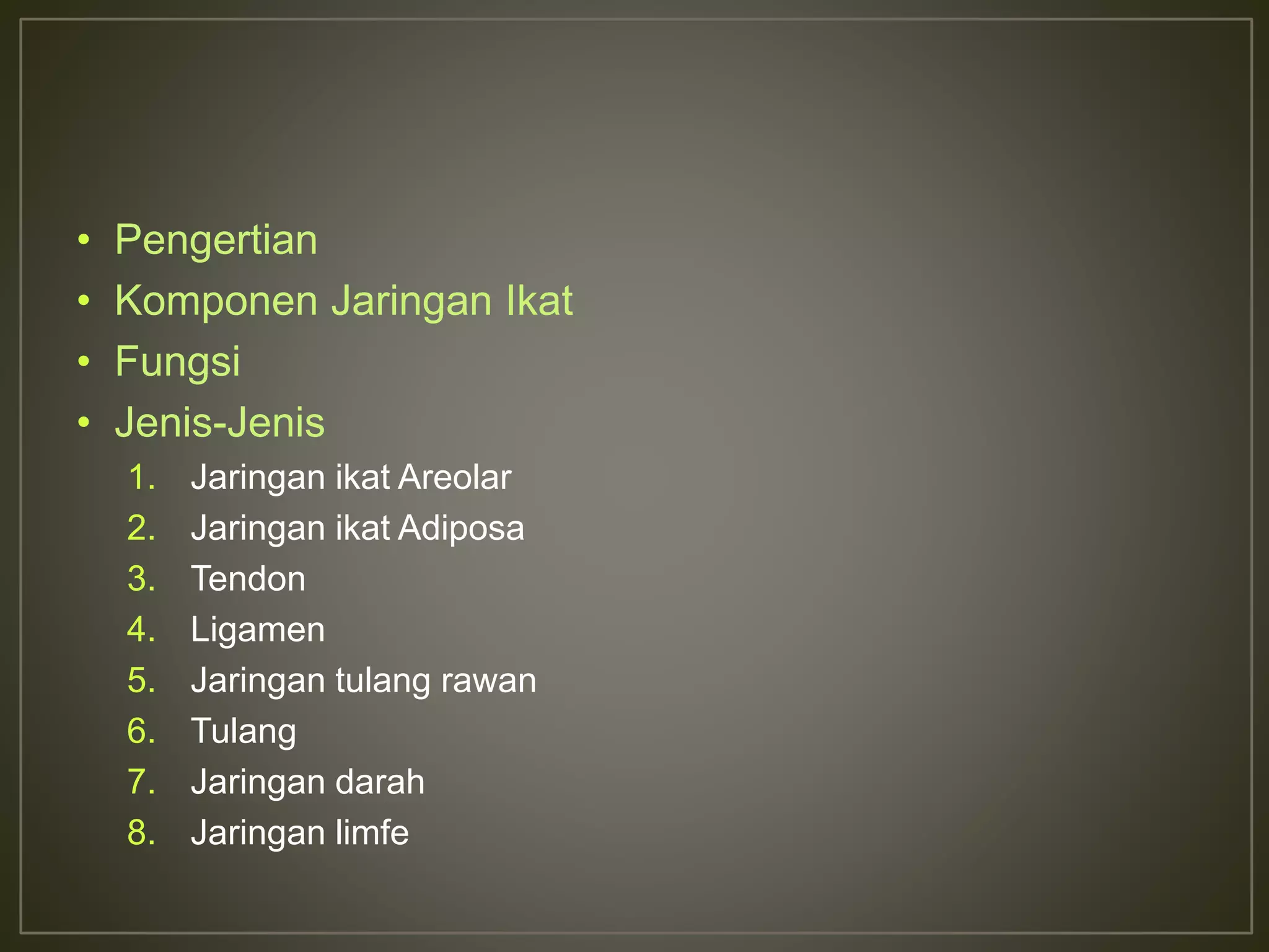 Jaringan ikat | PPTX