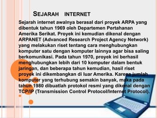 Jaringan internet dan penjelasan | PPTX