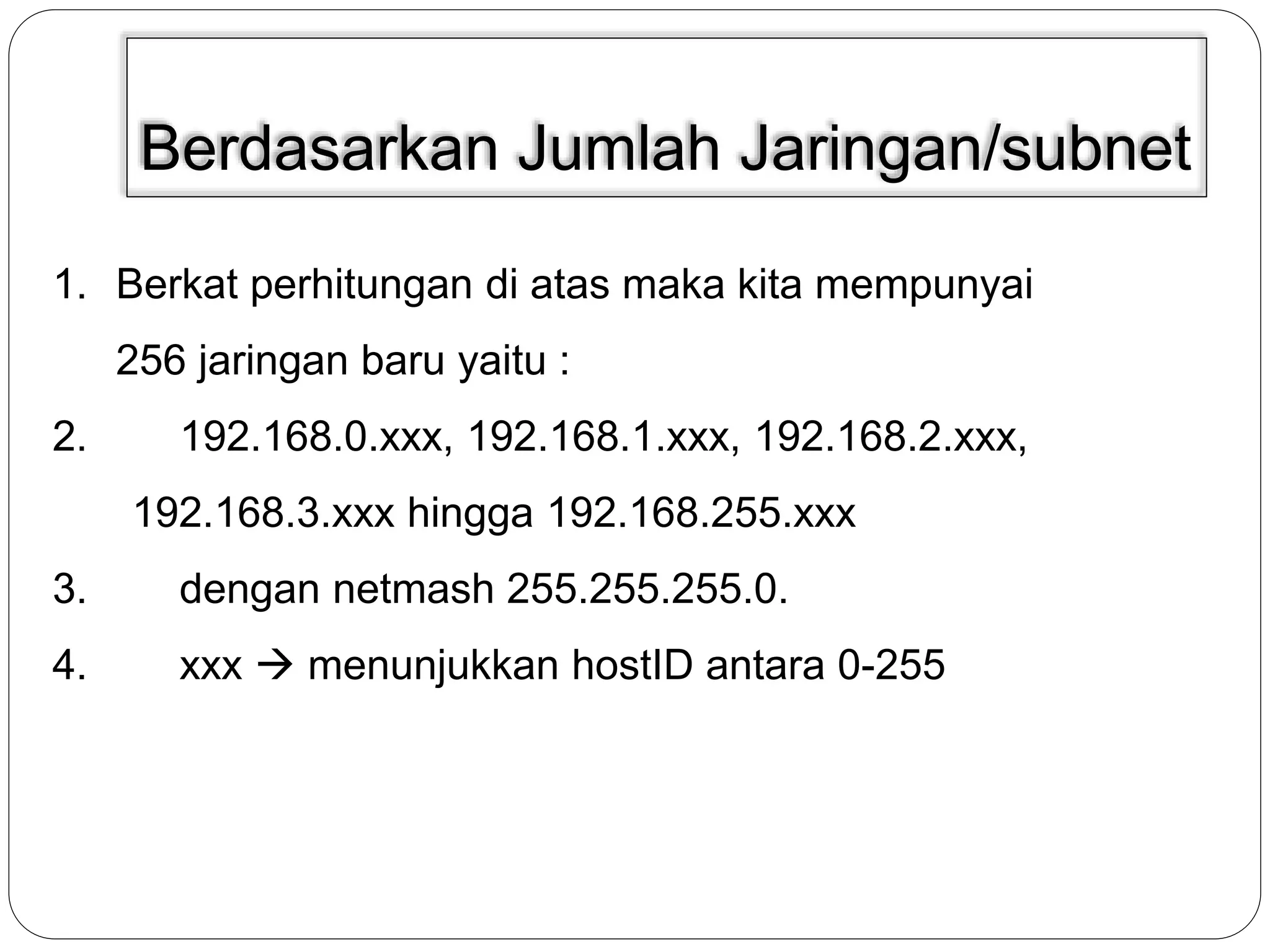 Jaringan komputer 12 | PPT