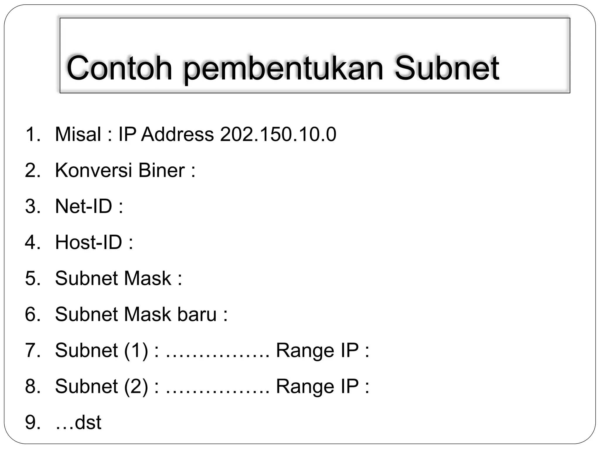 Jaringan komputer 12 | PPT
