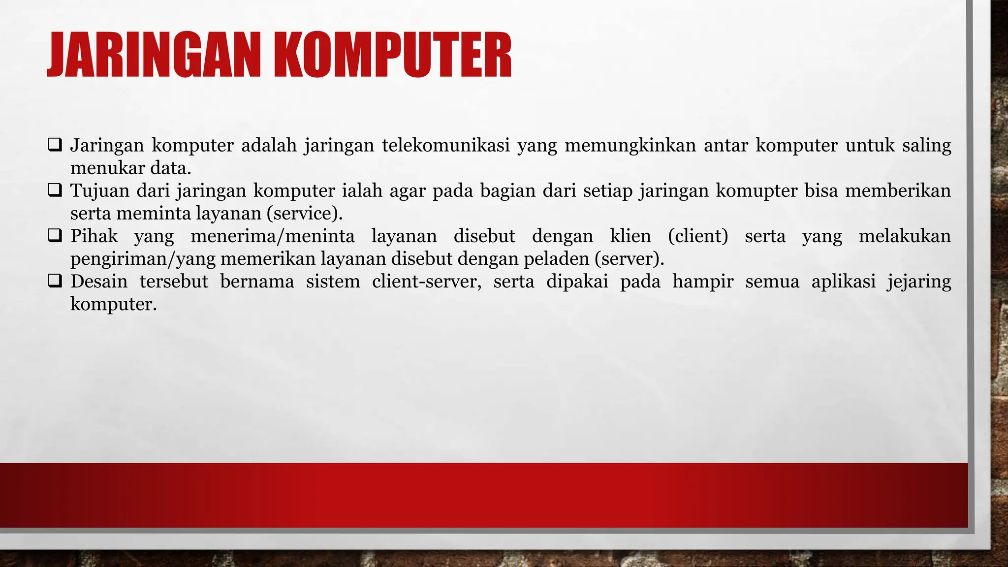 materi kelas 7 Jaringan komputer dan internet bab 5 | PPTX