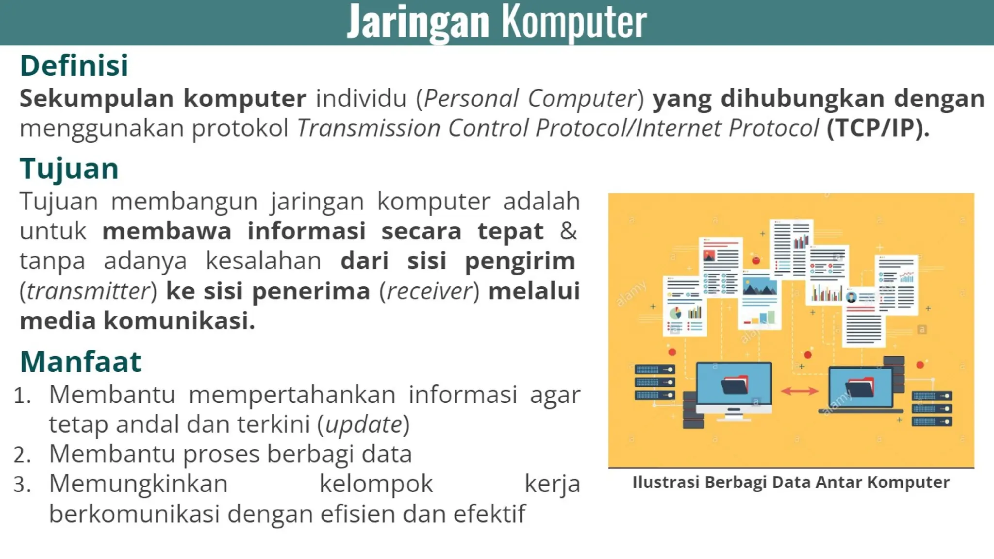 MATERI JARINGAN KOMPUTER DAN INTERNET KELAS X | PPTX