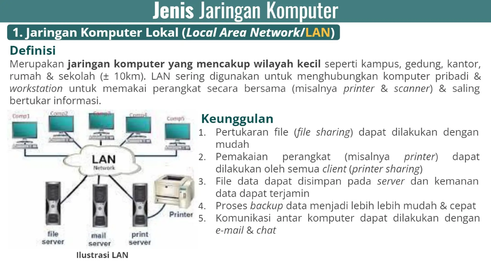 MATERI JARINGAN KOMPUTER DAN INTERNET KELAS X | PPTX