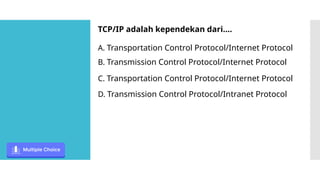 MATERI JARINGAN KOMPUTER DAN INTERNET KELAS X | PPTX