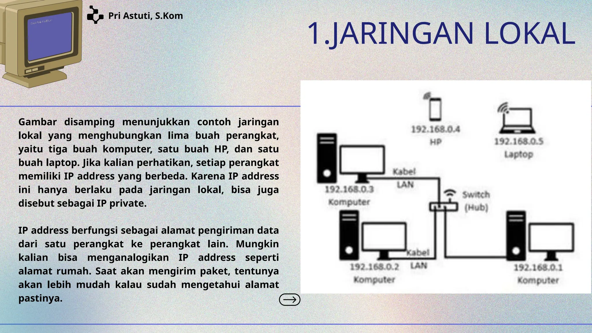 JARINGAN KOMPUTER KELAS X, PENGERTIAN JARINGAN KOMUTER SMA KELAS X | PPTX