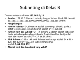 Jaringan komputer subneting | PPT
