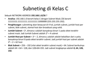 Jaringan komputer subneting | PPT