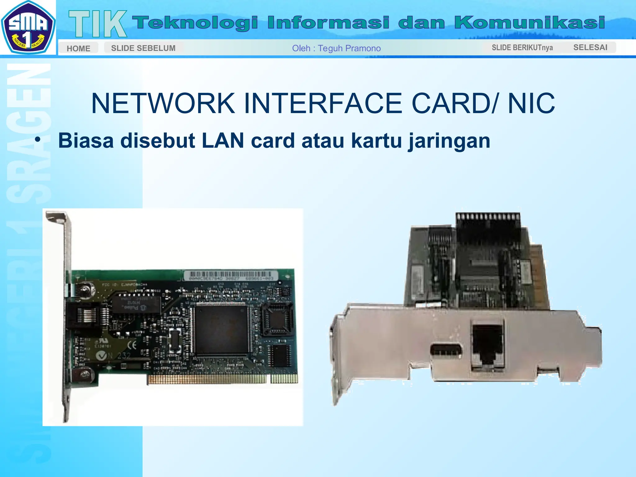 Jaringan Lokal LAN pada titik aplikasi komputer | PPT