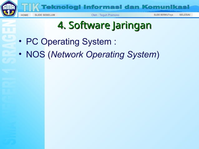 Jaringan Lokal LAN pada titik aplikasi komputer | PPT