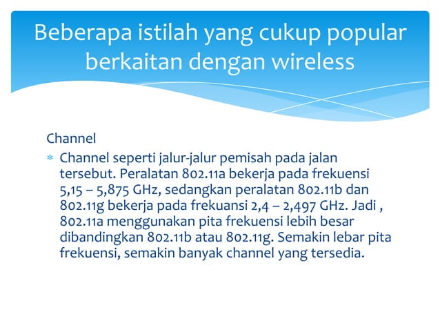 Jaringan nirkabel | PPTX