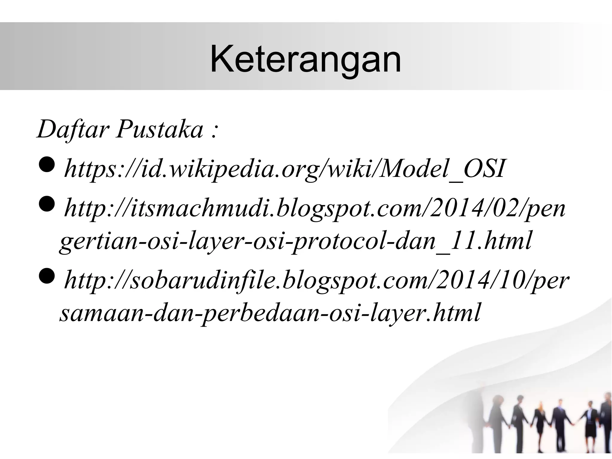 JARINGAN NIRKABEL ( 7 LAYER OSI ) | PPT