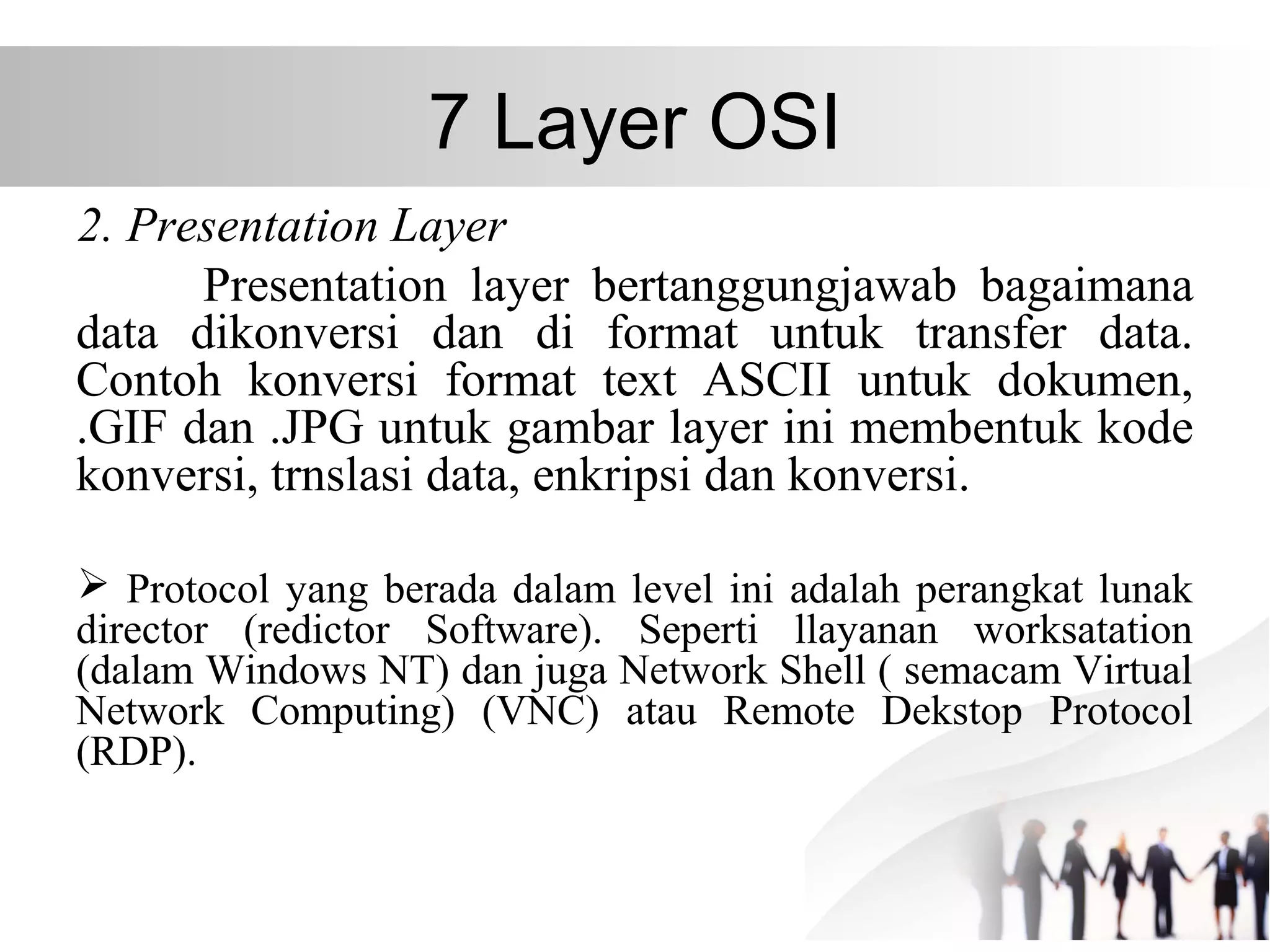 JARINGAN NIRKABEL ( 7 LAYER OSI ) | PPT