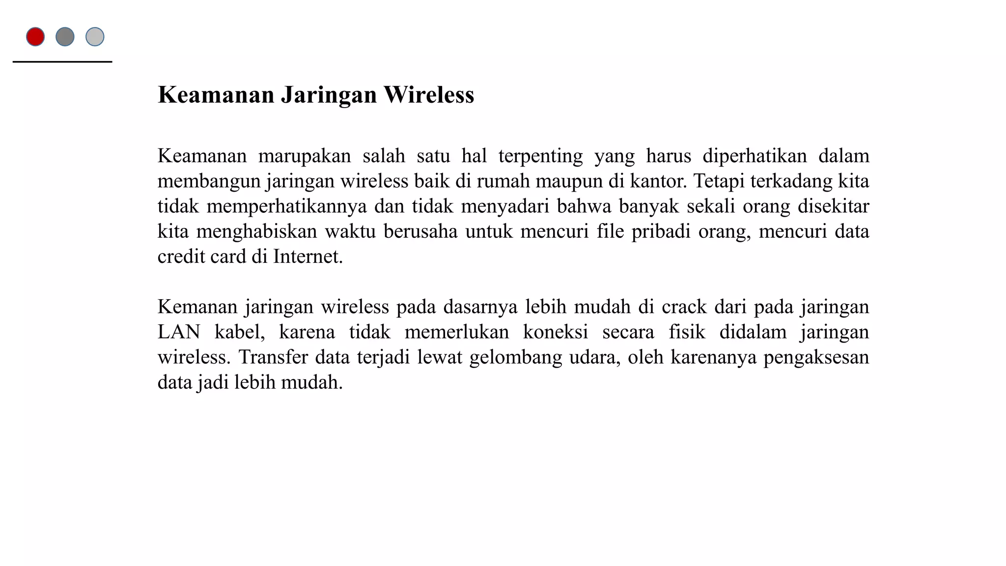 Jaringan nirkabel dan komputasi bergerak | PPTX
