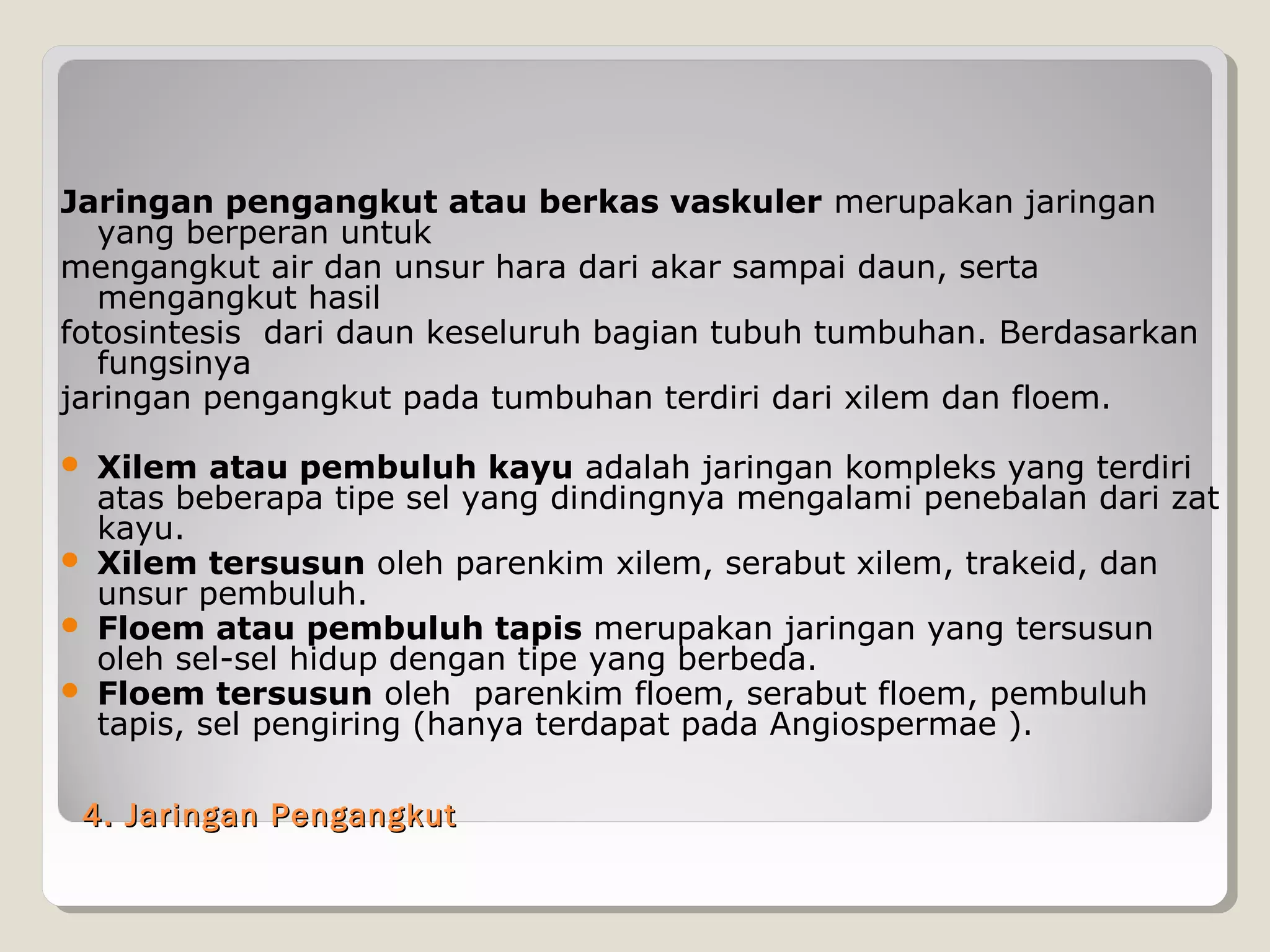 Jaringan Dan Organ Tumbuhan | PPT