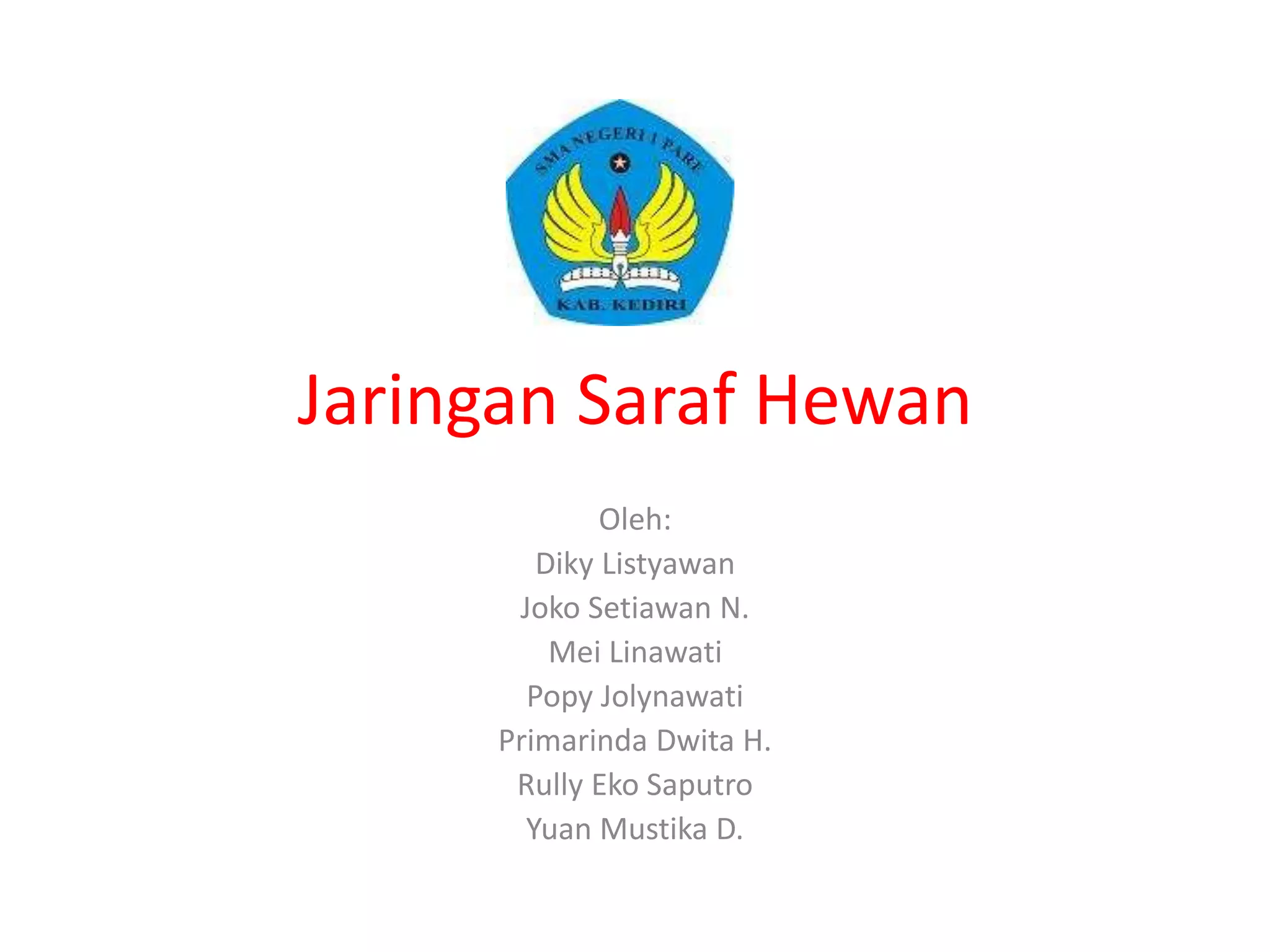 Jaringan saraf hewan (2) | PPTX