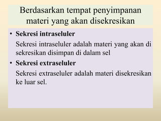 Sekresi | PPTX