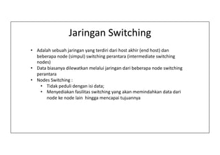 Kuliah Komunikasi Data ke-15: Jaringan switching | PDF