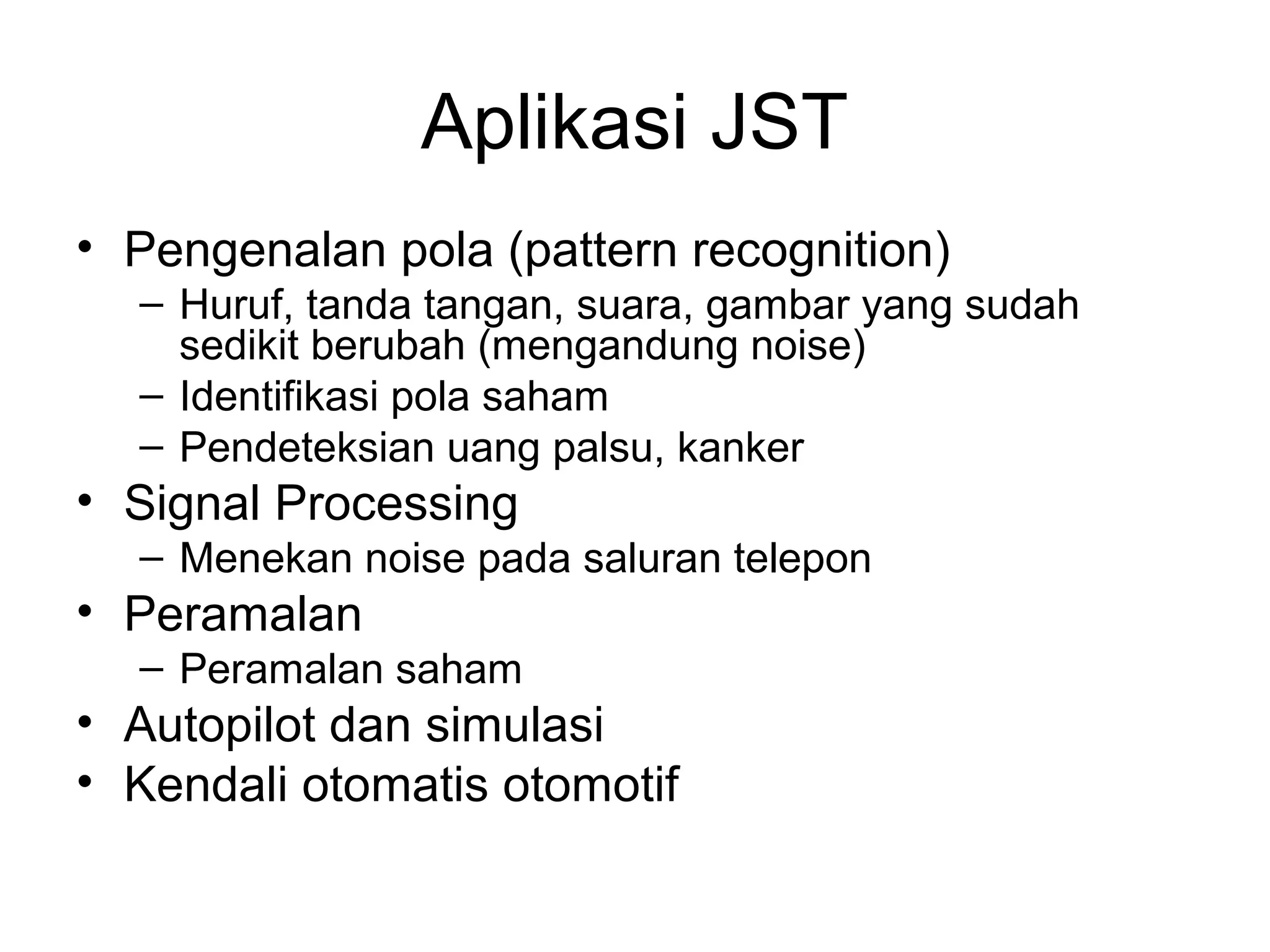 Jaringan syaraf tiruan | PPT
