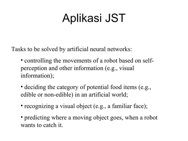 Jaringan syaraf tiruan | PPT