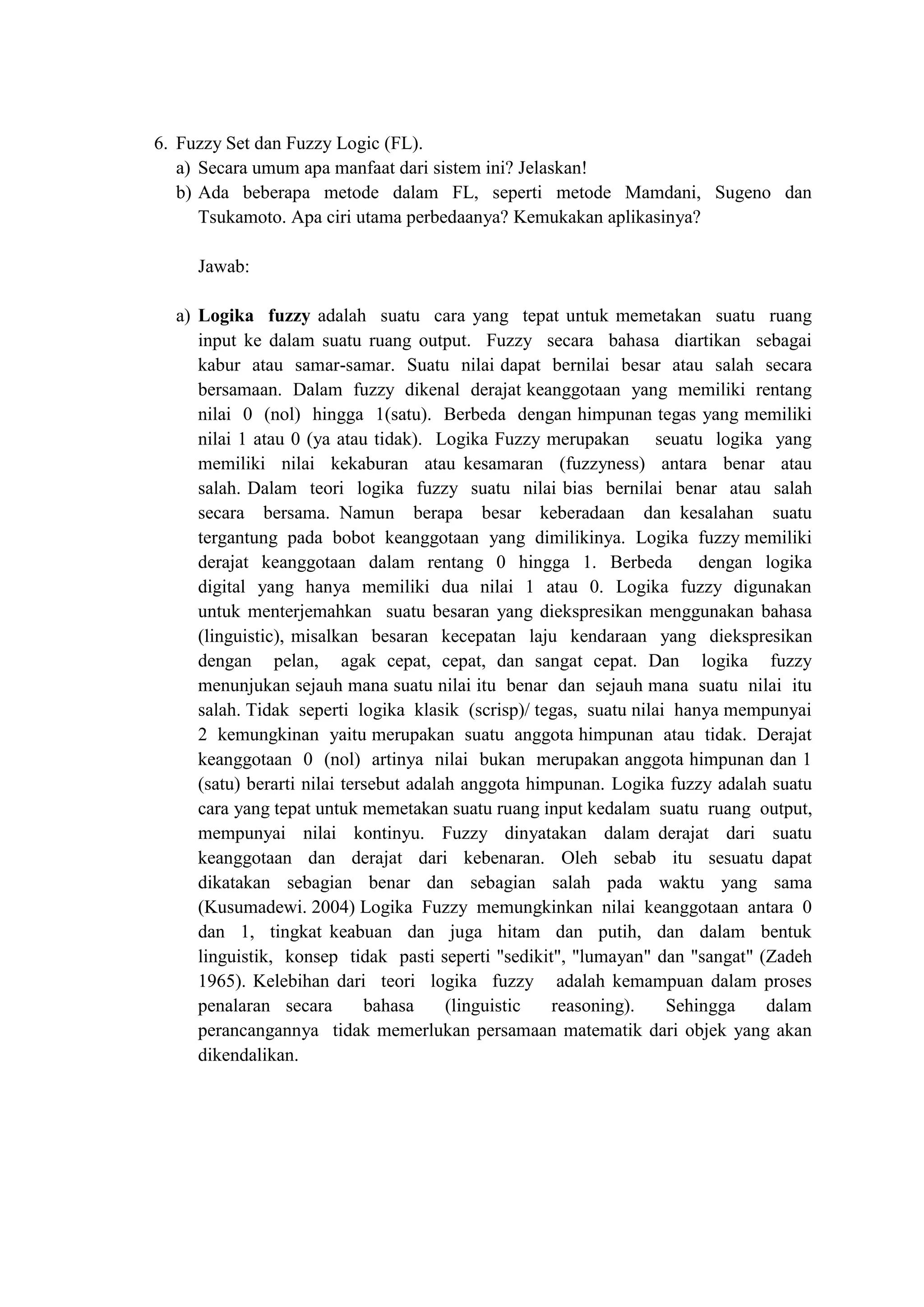 Jaringan syaraf tiruan uas docs | PDF