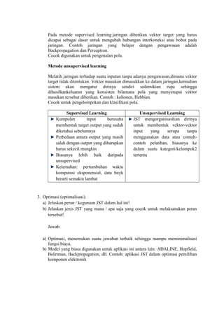 Jaringan syaraf tiruan uas docs | PDF