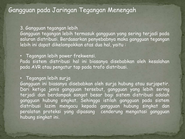 Jaringan tegangan menengah | PPTX