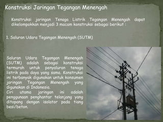 Jaringan tegangan menengah | PPTX