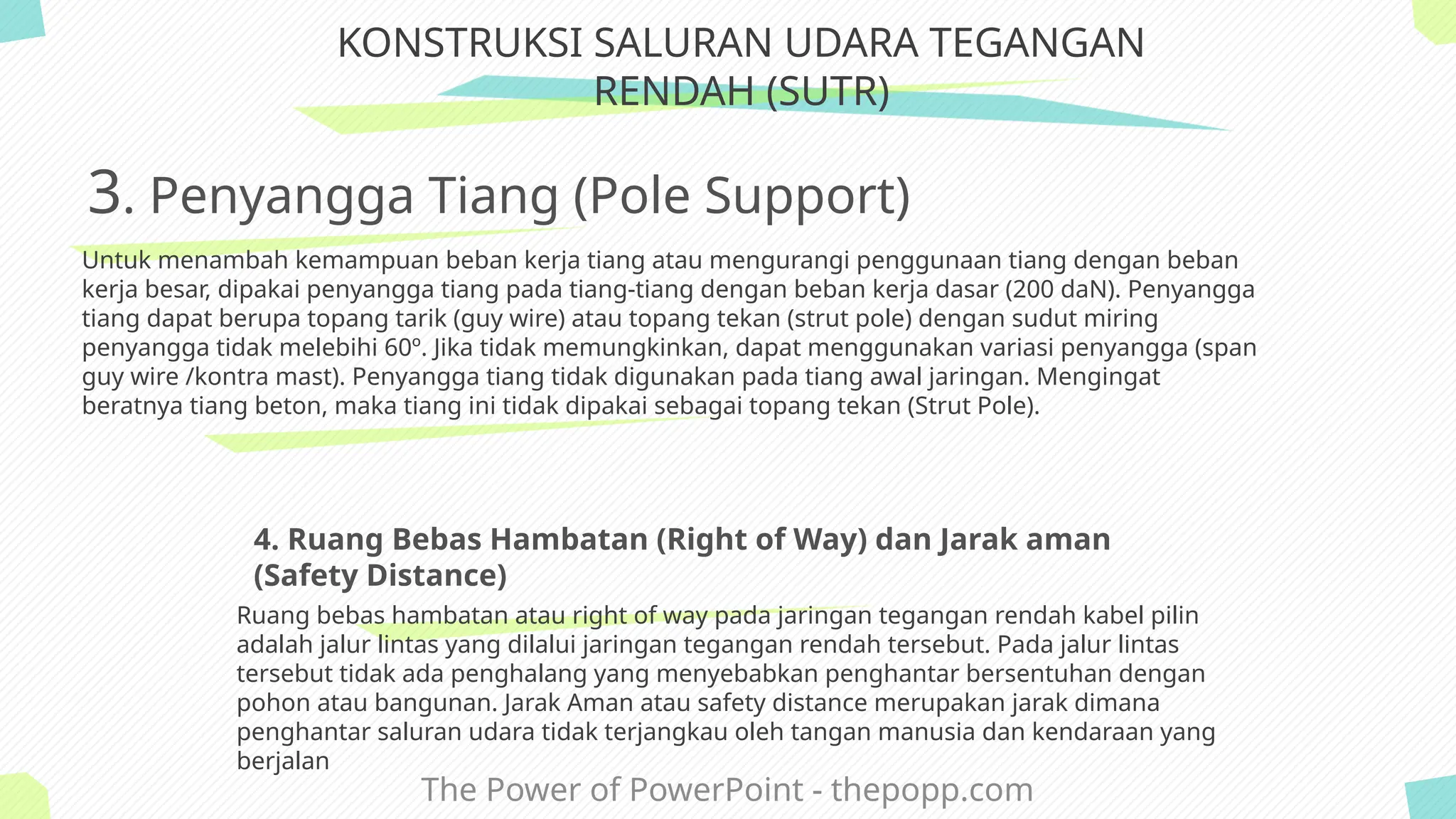 JARINGAN TEGANGAN RENDAH SISTEM TENAGA LISTRIK (JTR) | PPTX