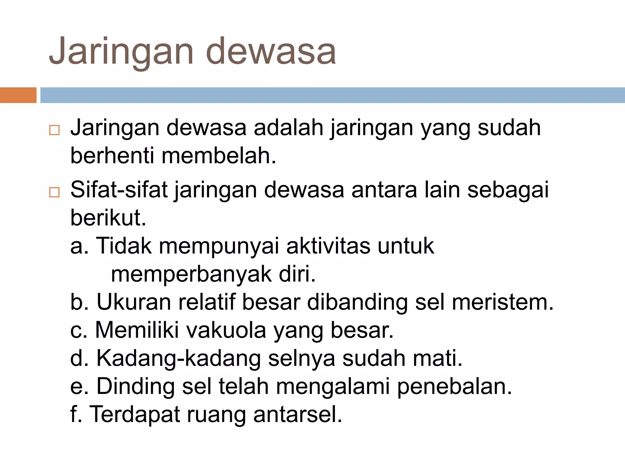 Jaringan tumbuhan | PPTX