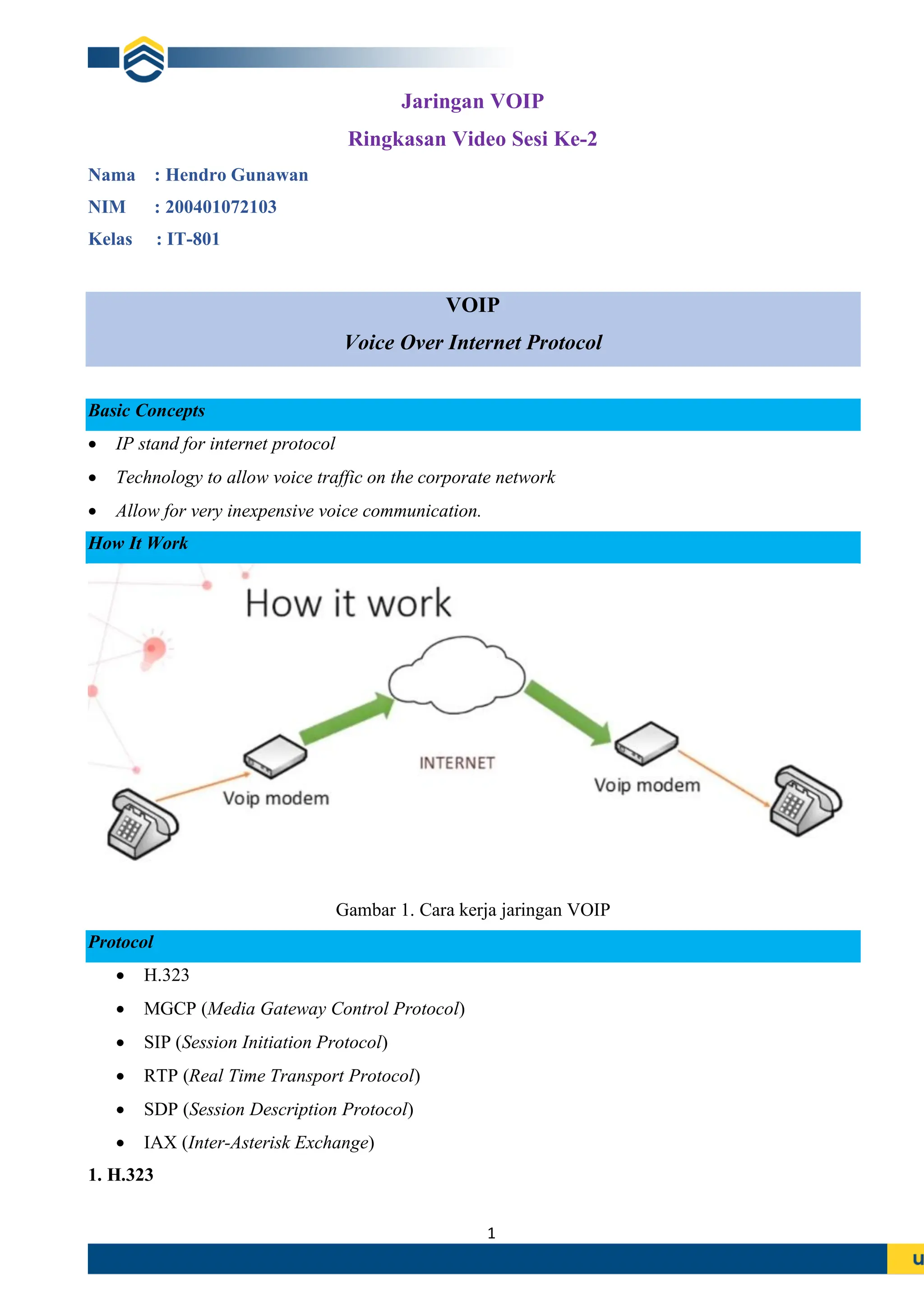 Protokol dan prosedur yang menyediakan layanan komunikasi multimedia audio, video, dan data ...