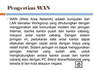 Jaringan Area Luas WAN | PPT