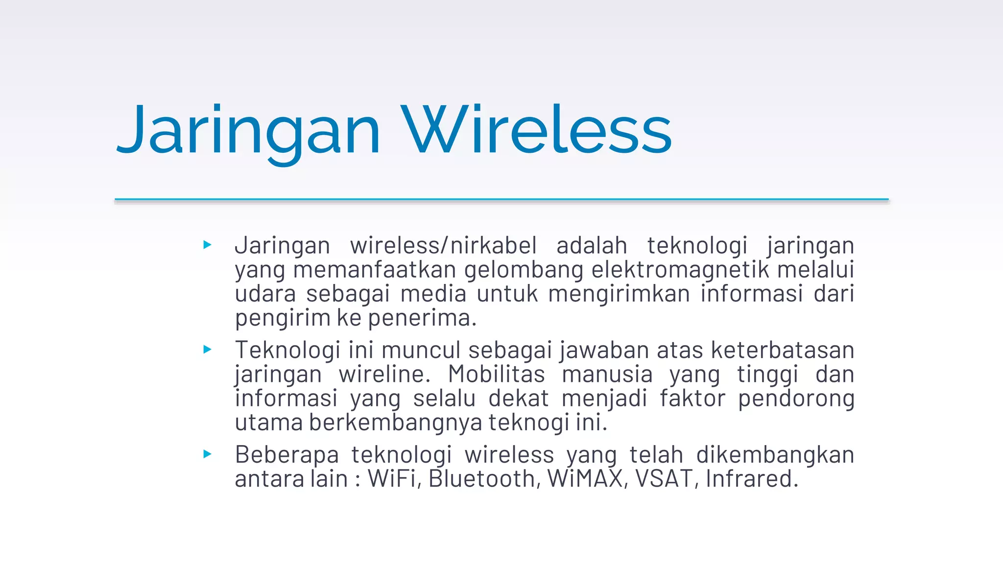 Jaringan wireless | PPT