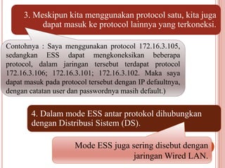 Jaringan Wireless dengan Metode Ess | PPTX
